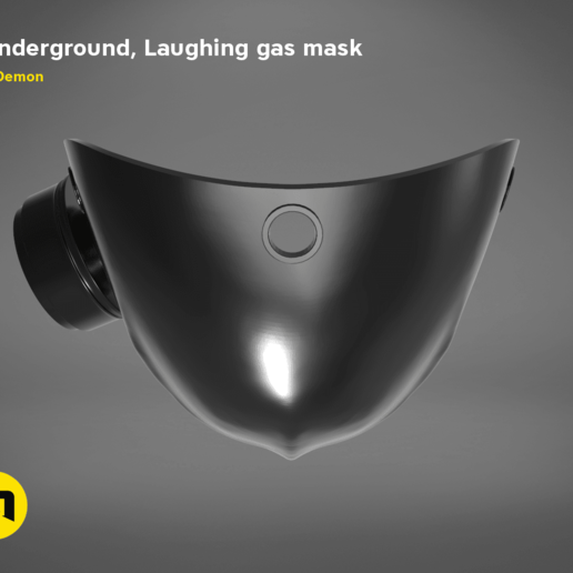 Download 3D printing templates Laughing Gas Mask - 6 underground ・ Cults