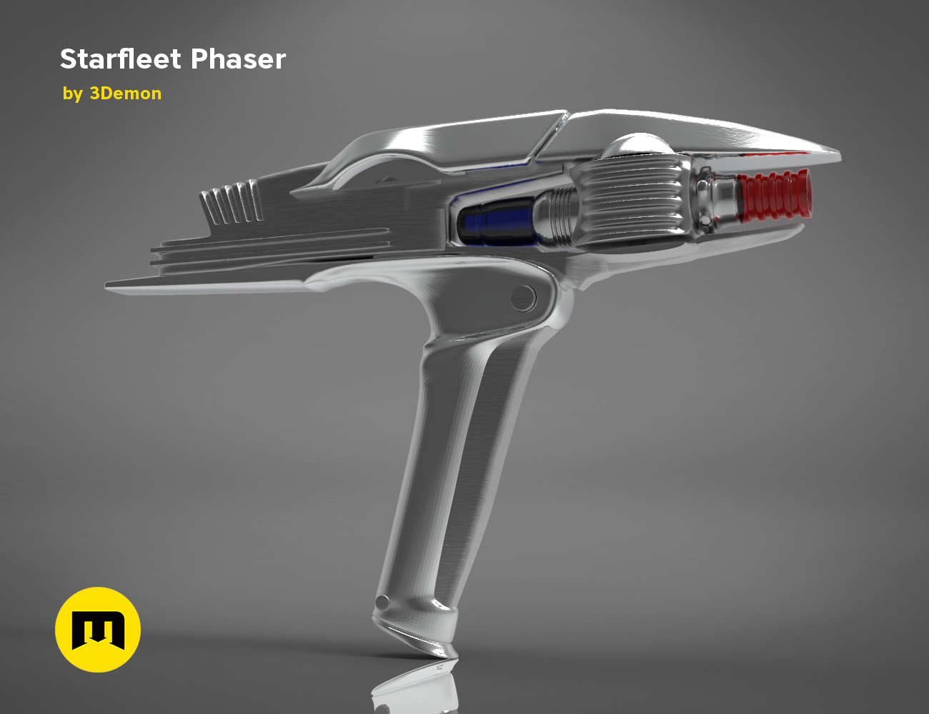STL file Starfleet Phaser - Star Trek ⭐・3D printing design to download ...
