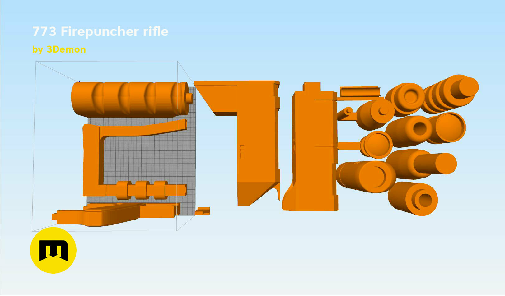 Archivo 3D Fusil 773 Firepuncher・Modelo para descargar y imprimir en 3D ...