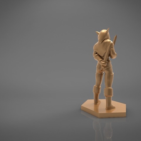 Download STL file ELF ROGUE FEMALE CHARACTER GAME FIGURES 3D print ...