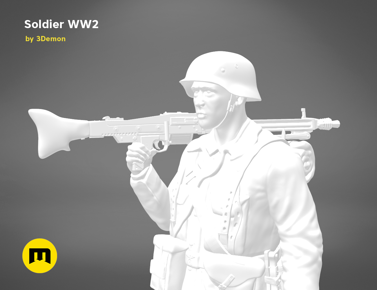 STL file Soldier of World War 2 – FIGURE 3D MODEL 🫡・3D printing design ...