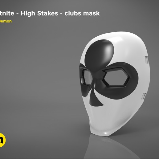Download 3D printing designs Fortnite - Wild Card masks ・ Cults