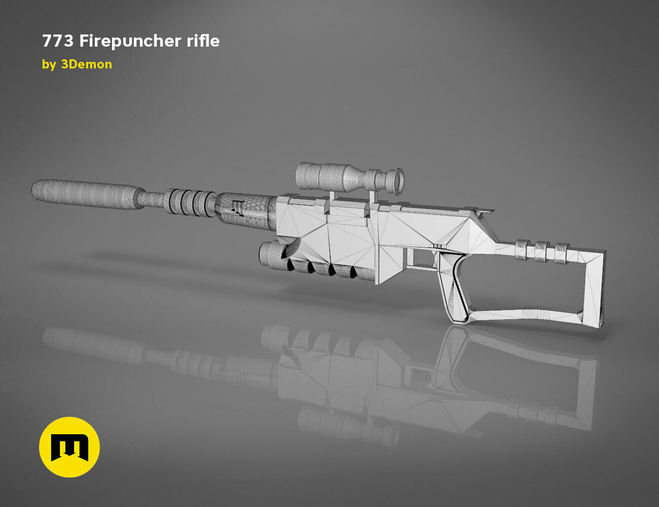 3D file 773 Firepuncher rifle ⭐・3D print design to download・Cults