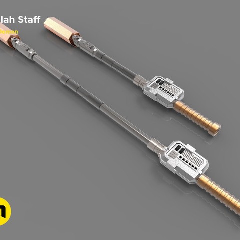 Download 3D printer model Jaylah – Extendable Staff ・ Cults