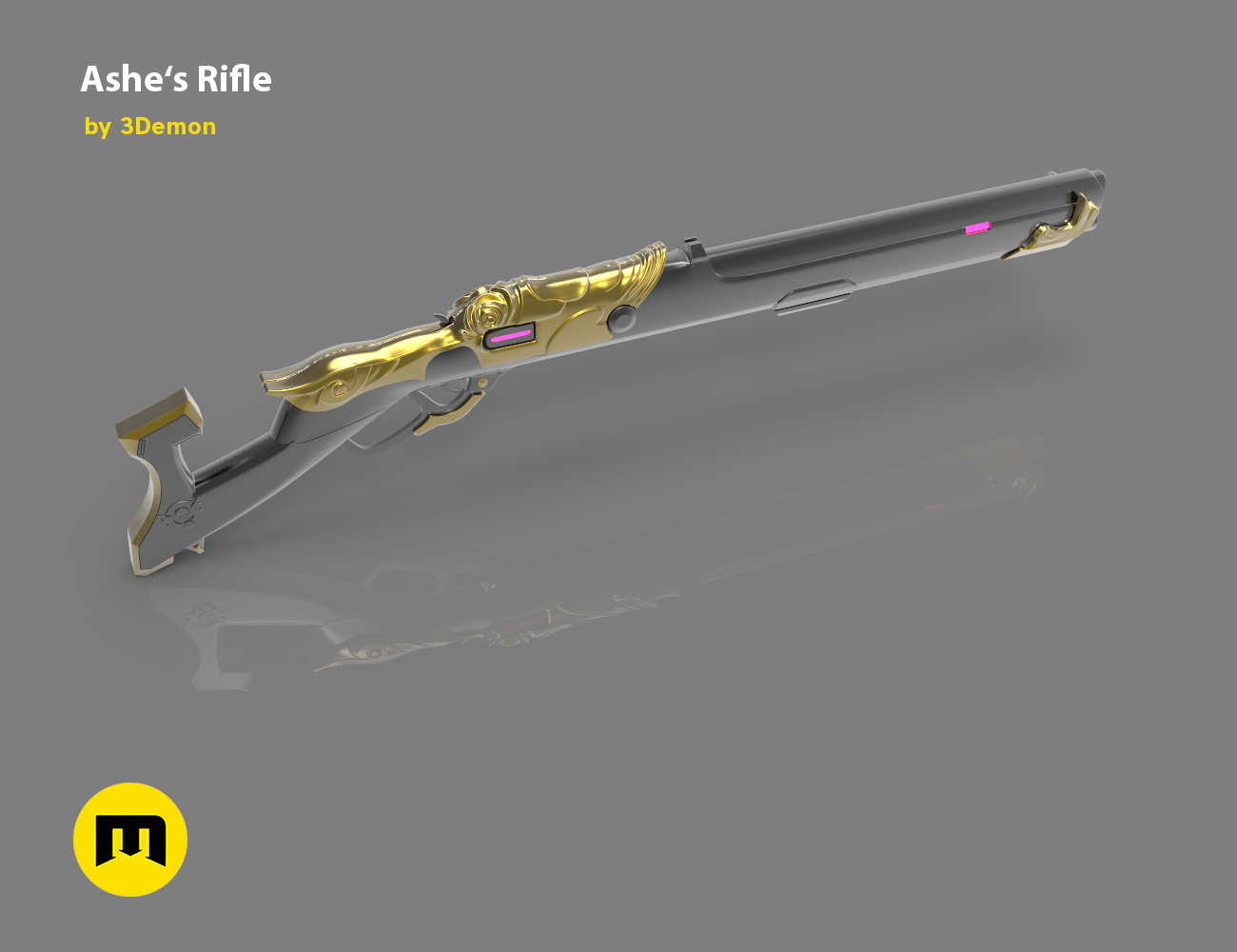 STL file Ashe’s rifle from overwatch ♀️・3D printer design to download・Cults