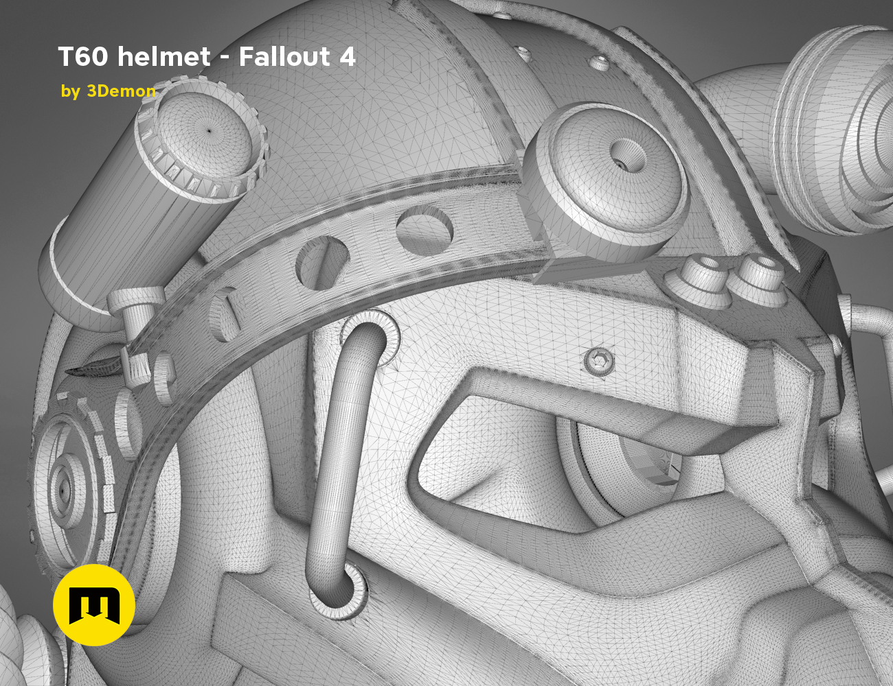 OBJ file T60 helmet - Fallout 4 🪖・3D printer design to download・Cults
