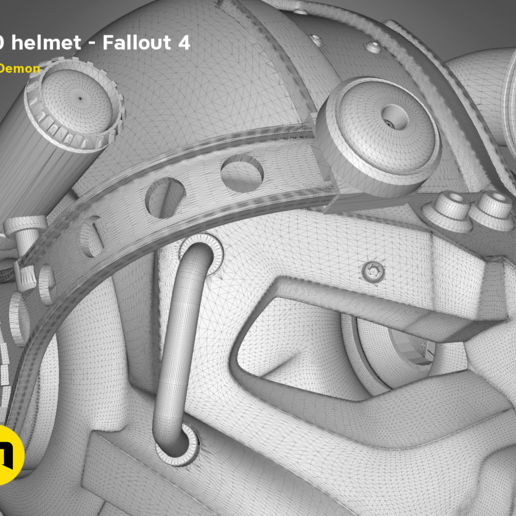 Download 3D printing designs T60 helmet - Fallout 4 ・ Cults