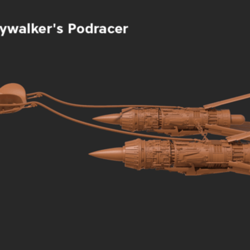 Download STL file Anakin Skywalker's Podracer • 3D print design ・ Cults