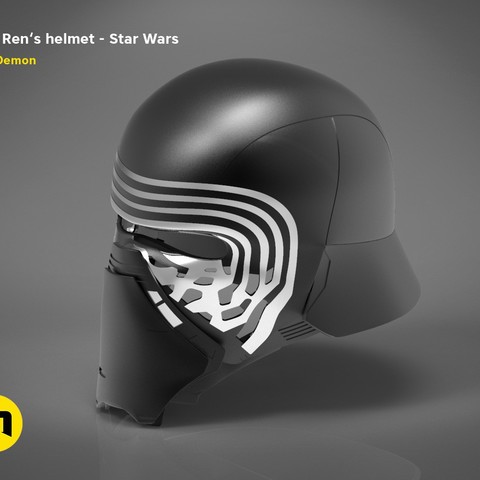 Download STL file KyloRen's helmet - Star Wars ・ Cults