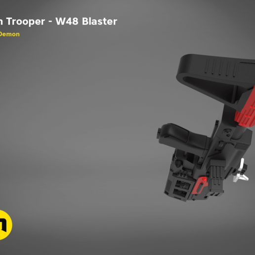 Download OBJ file Sith Trooper W48 Blaster • 3D print object ・ Cults