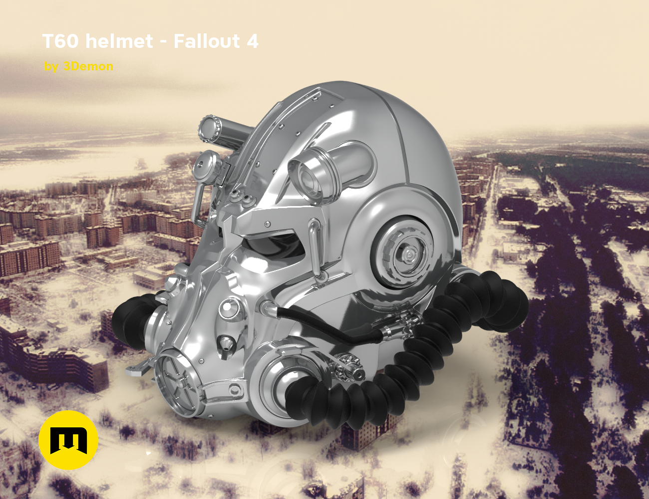 OBJ file T60 helmet - Fallout 4 🪖・3D printer design to download・Cults
