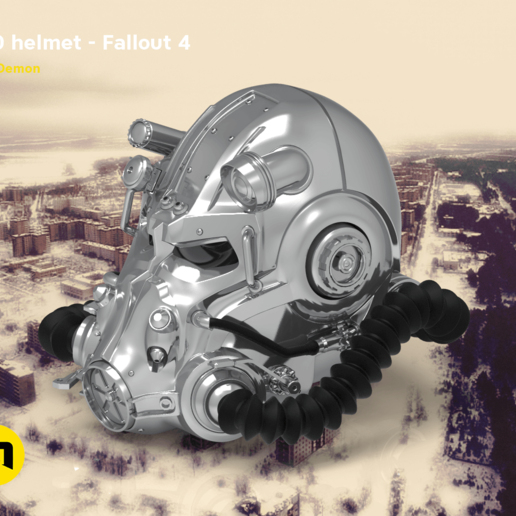 Download 3D printing designs T60 helmet - Fallout 4 ・ Cults