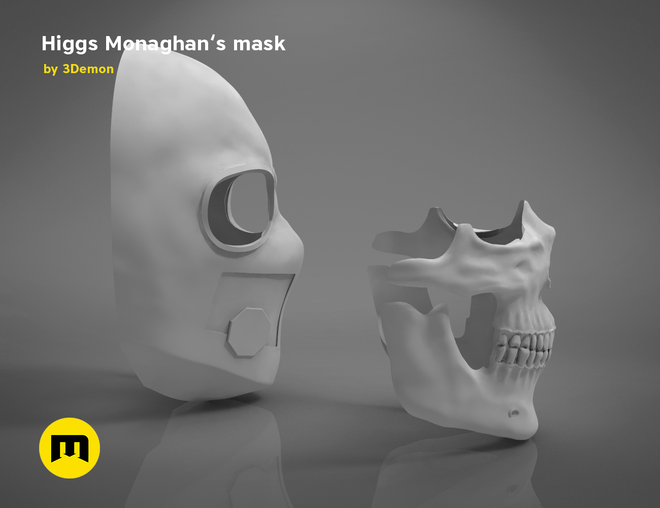 Download STL file Higgs Monaghan Mask - Death Stranding • 3D printing ...