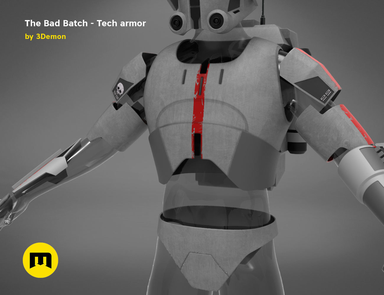 OBJ file The Bad Batch Tech armor 🎬・Model to download and 3D print・Cults