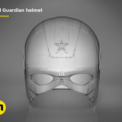 Download 3D printer files The Red Guardian helmet ・ Cults