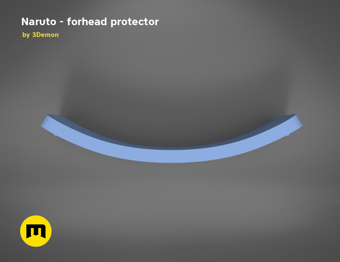 Download OBJ file Naruto Forehead protector • Design to 3D print ・ Cults