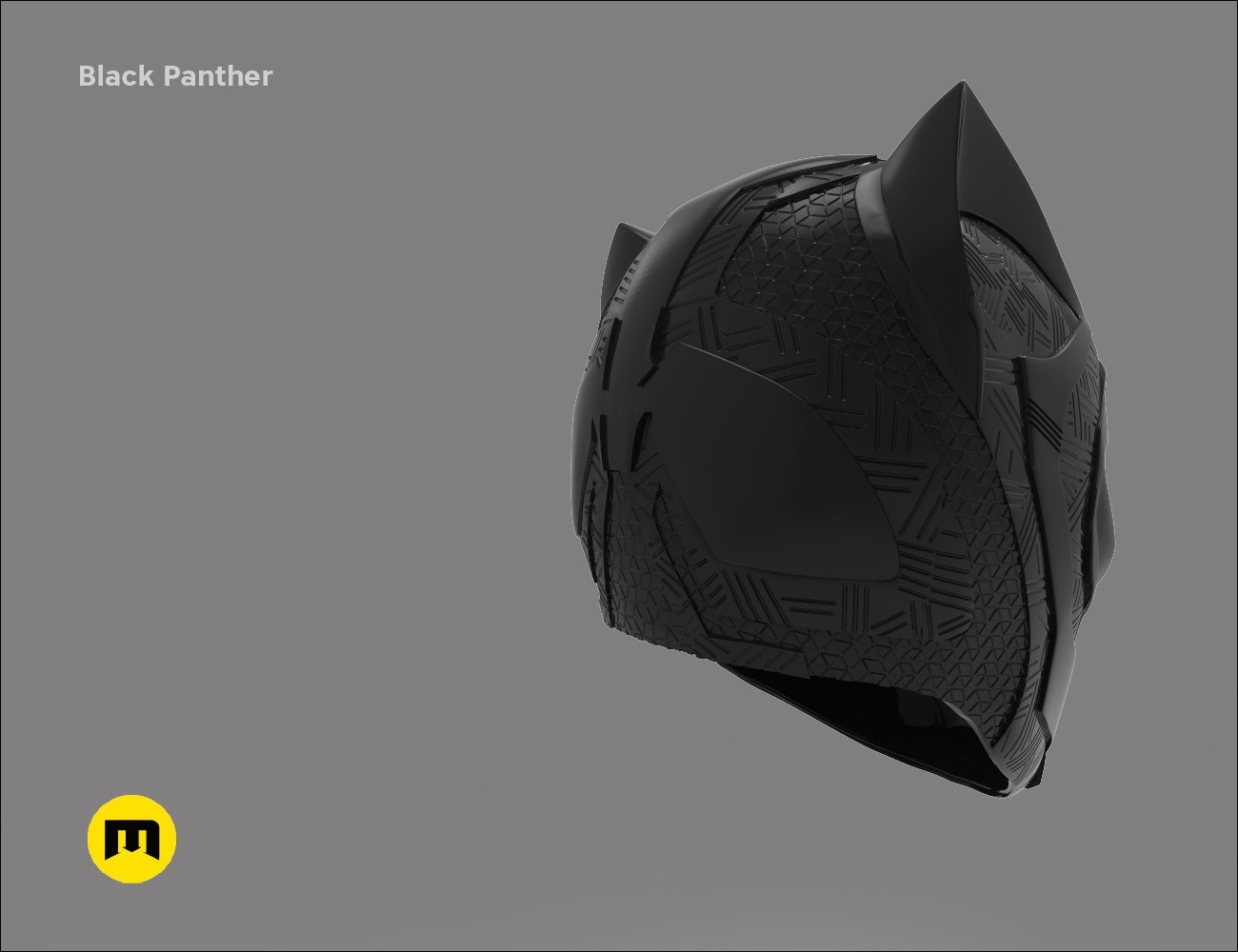 Download STL file Black Panther mask • 3D printer template ・ Cults