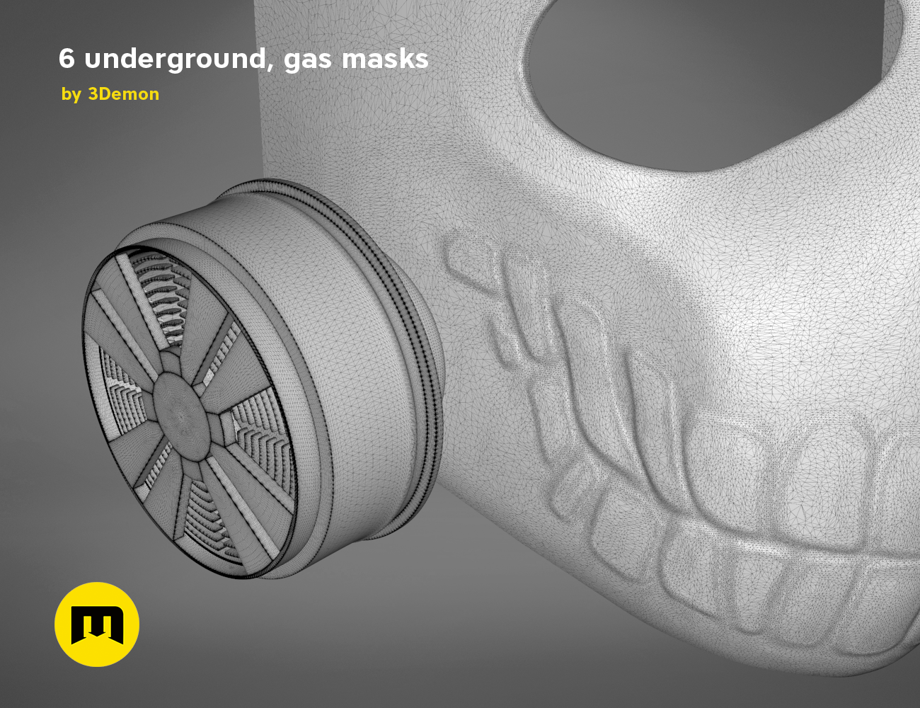 3D file Laughing Gas Mask - 6 underground 🤣・3D printable model to ...