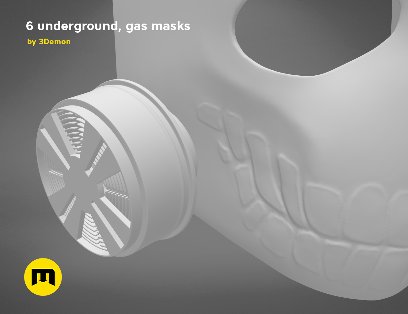 3D file Laughing Gas Mask - 6 underground 🤣・3D printable model to ...