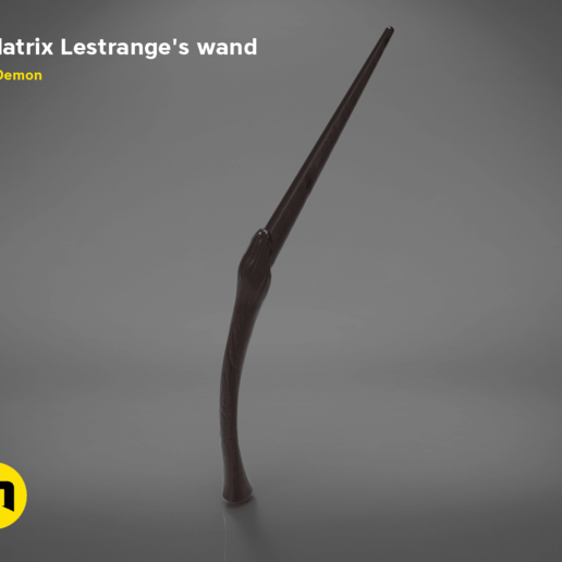Download STL file Bellatrix Lestrange’s Wand • 3D printable design ・ Cults