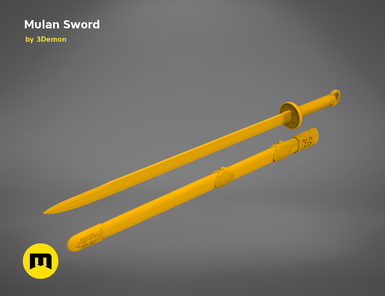 3D file Mulan Sword and Sheath・3D printing template to download・Cults