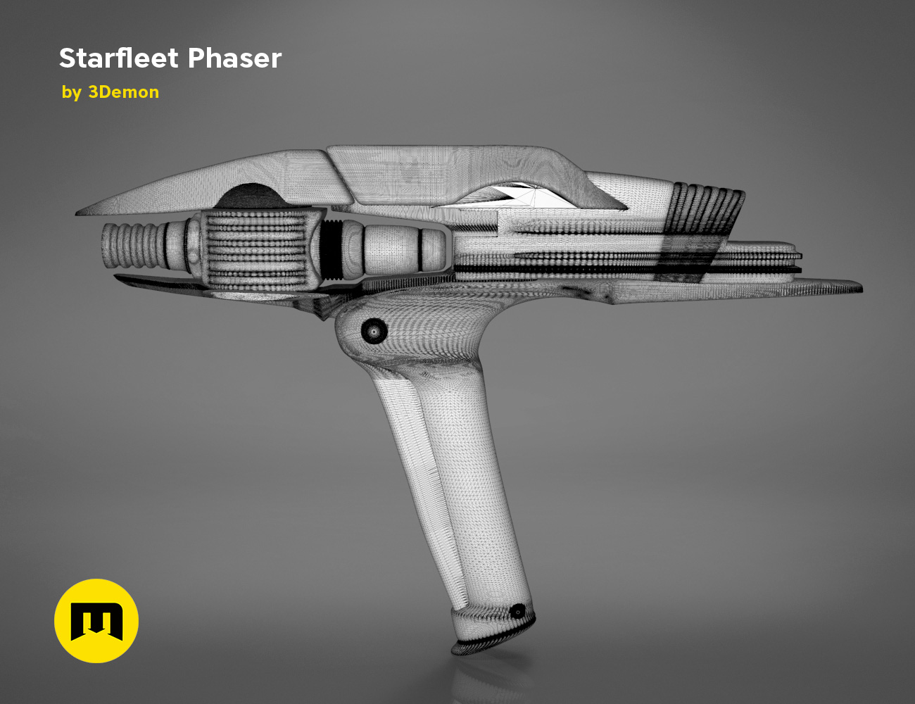 STL file Starfleet Phaser - Star Trek ⭐・3D printing design to download ...