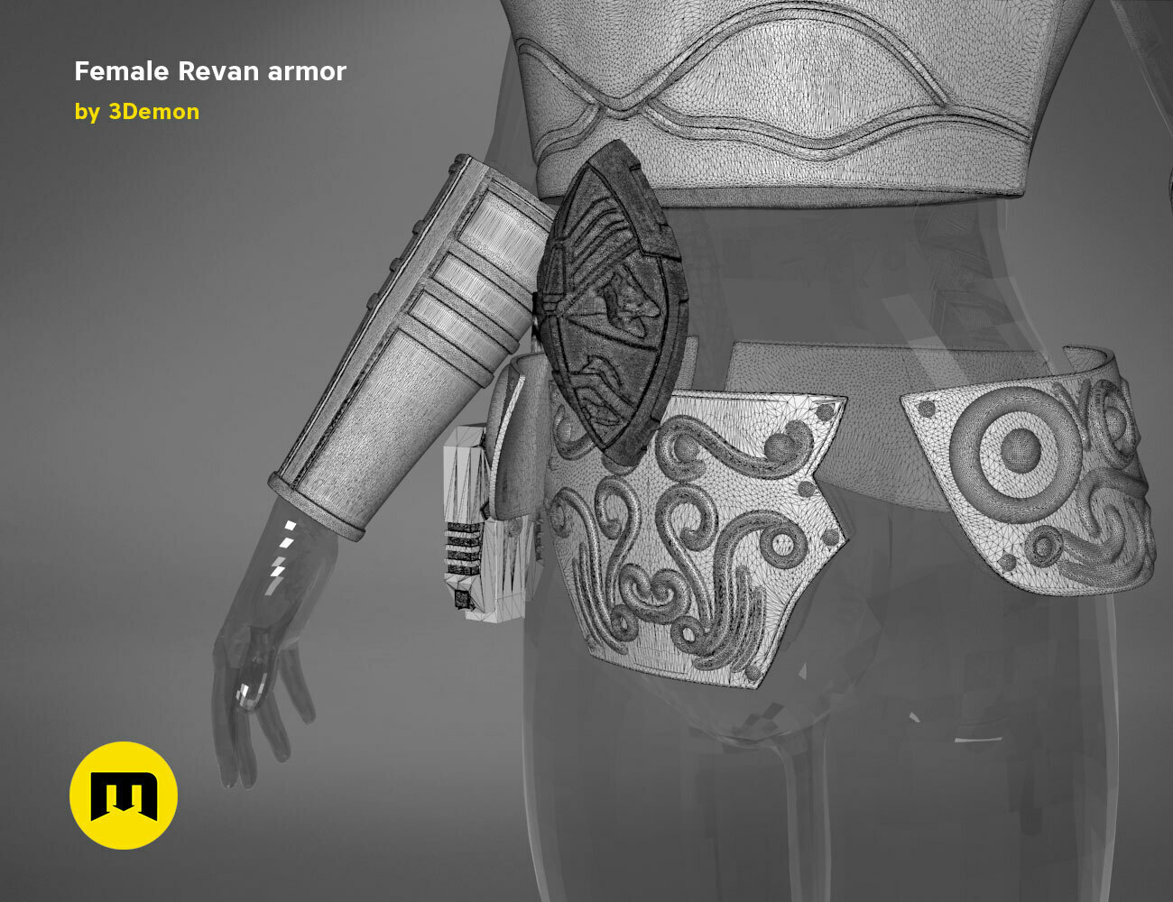 3D file Revan Female Armor ♀️・3D printer model to download・Cults
