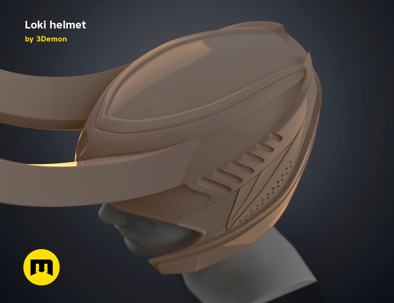 3D file Loki helmet 🪖・3D printable model to download・Cults
