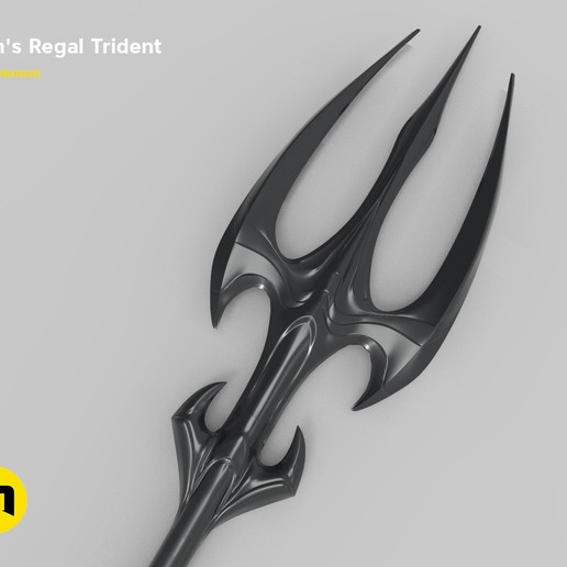 Download OBJ file Orm´s Regal Trident – Aquaman • Design to 3D print ...