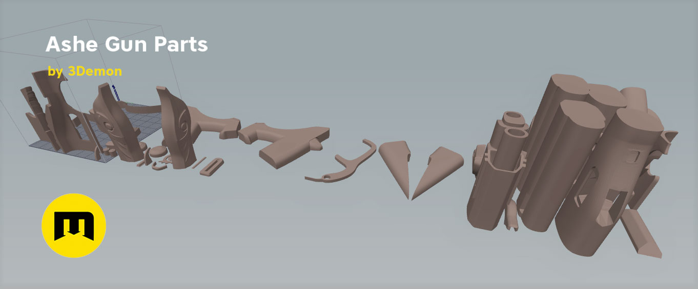 STL file Ashe’s rifle from overwatch ♀️・3D printer design to download・Cults