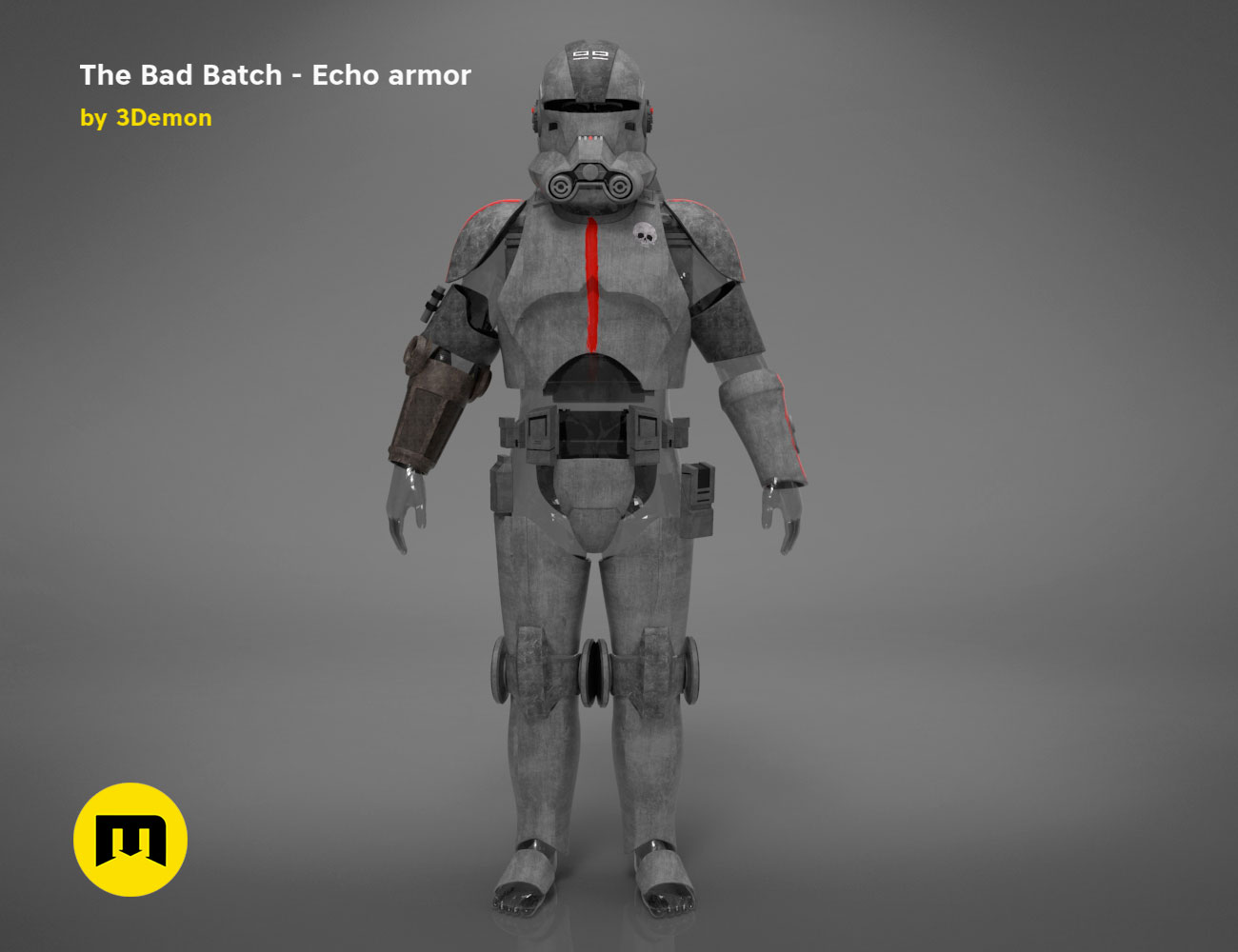 3D file The Bad Batch Echo armor 🪖・3D printable model to download・Cults