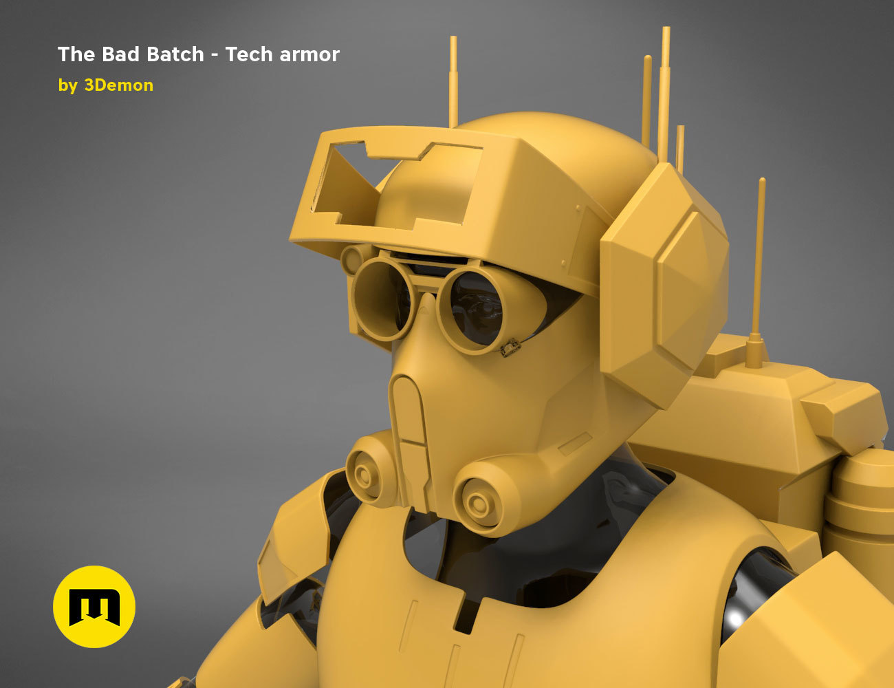 OBJ file The Bad Batch Tech armor 🎬・Model to download and 3D print・Cults