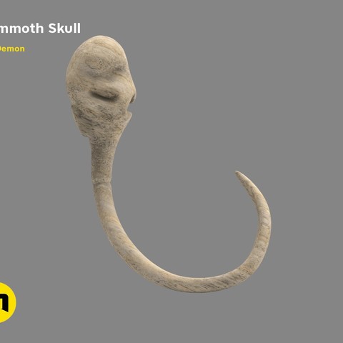 Download OBJ file Mammoth Skull and Ring • Design to 3D print ・ Cults