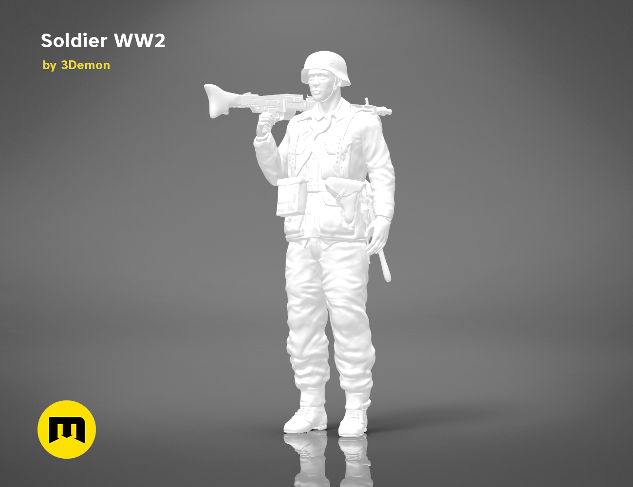 STL file Soldier of World War 2 – FIGURE 3D MODEL 🫡・3D printing design ...