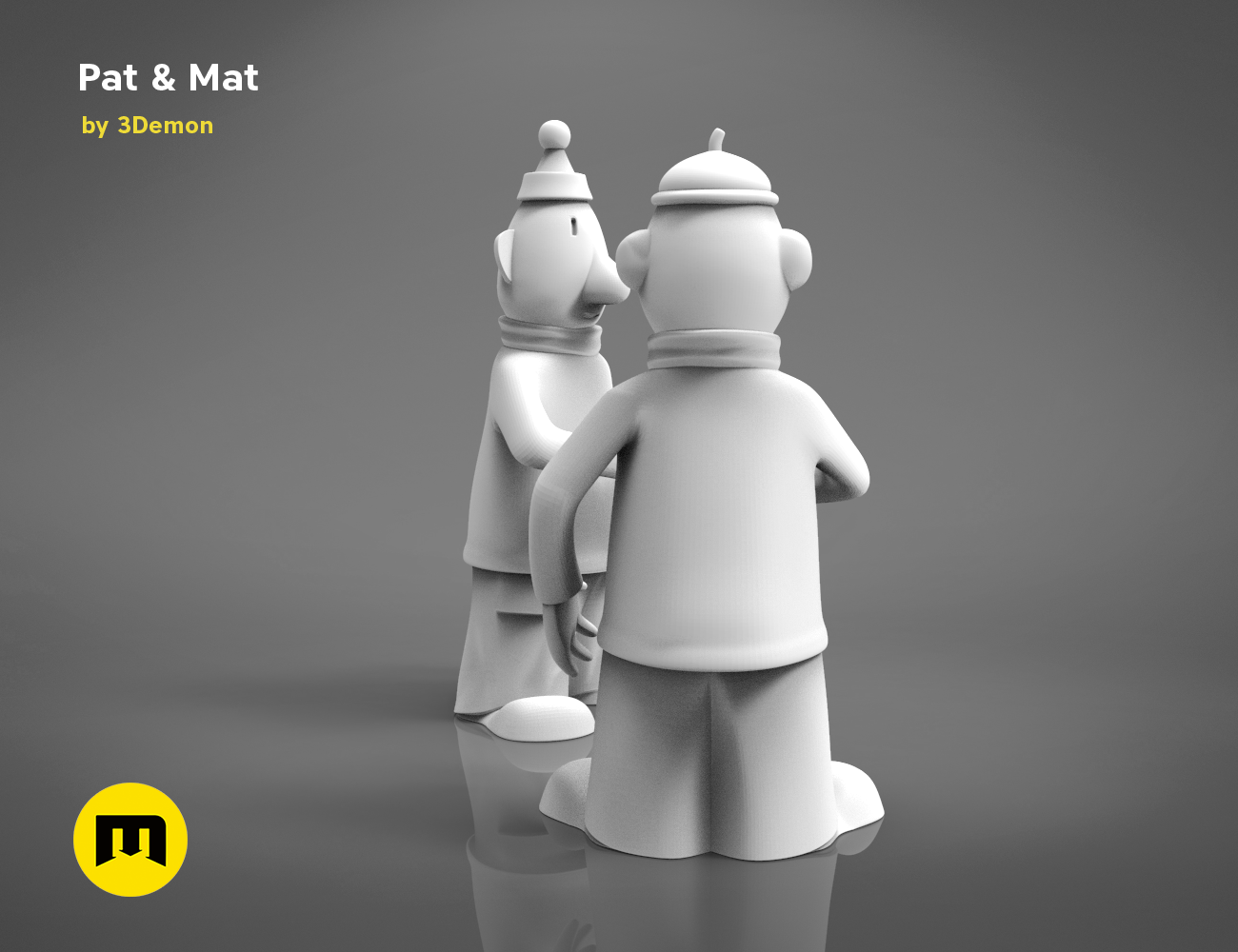 STL file Pat & Mat Figures 📽️・3D print design to download・Cults