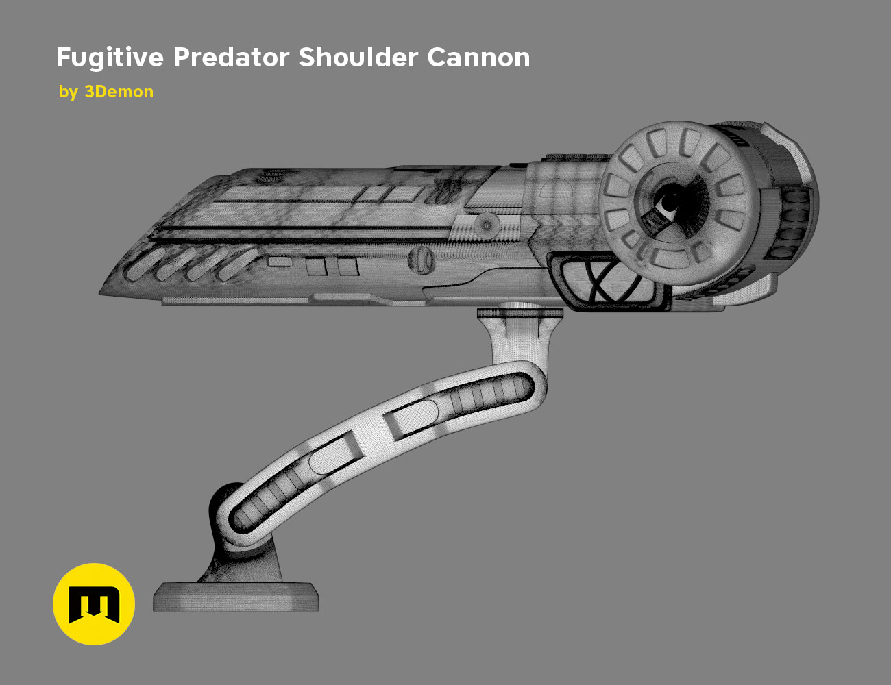 Download OBJ file Predator Plasma Cannon • 3D printable design ・ Cults