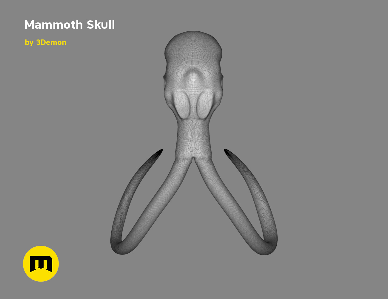 Download OBJ file Mammoth Skull and Ring • Design to 3D print ・ Cults