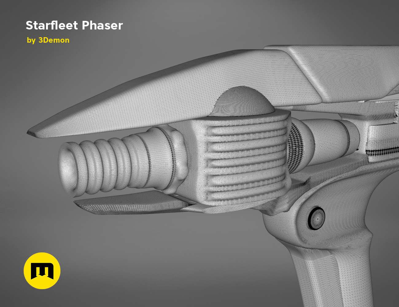 STL file Starfleet Phaser - Star Trek ⭐・3D printing design to download ...