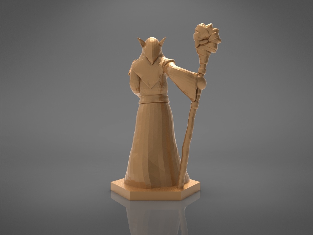 Download STL file ELF MAGE CHARACTER GAME FIGURES 3D print model ...