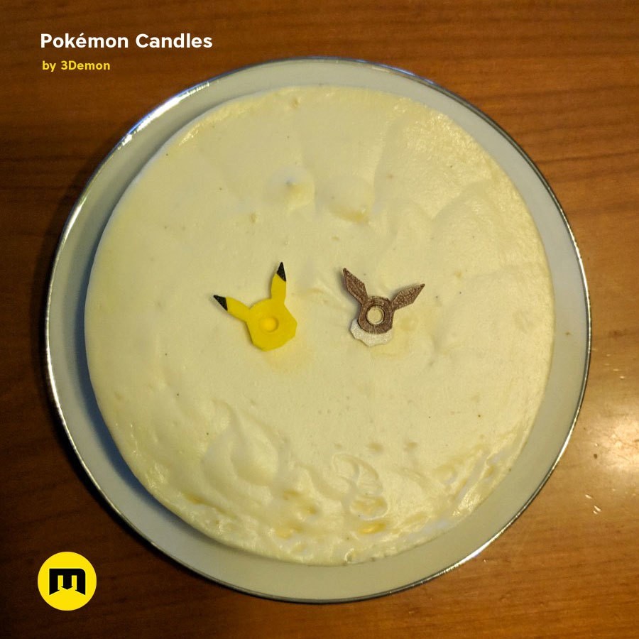 Télécharger fichier STL Pokémon Bougies d'anniversaire Eeveelutions et ...