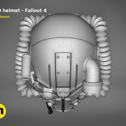 Download 3D printing designs T60 helmet - Fallout 4 ・ Cults