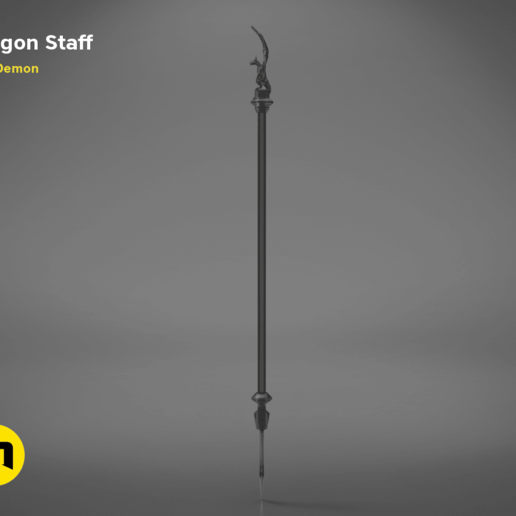 Download STL file Dragon Staff • 3D print object ・ Cults