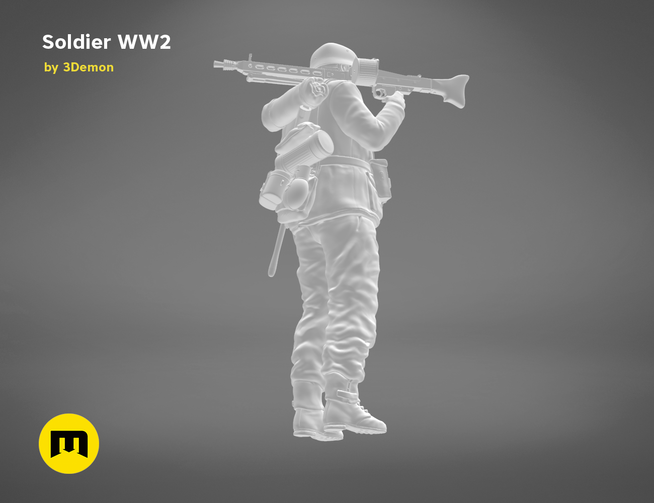 STL file Soldier of World War 2 – FIGURE 3D MODEL 🫡・3D printing design ...