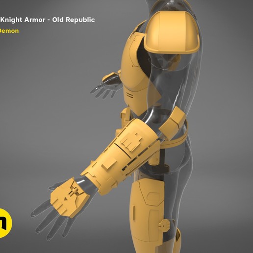 Download STL file Jedi Knight Armor • 3D print template ・ Cults