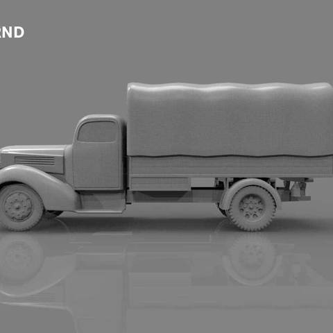 Download OBJ file Praga RND 1950 truck • 3D print object ・ Cults