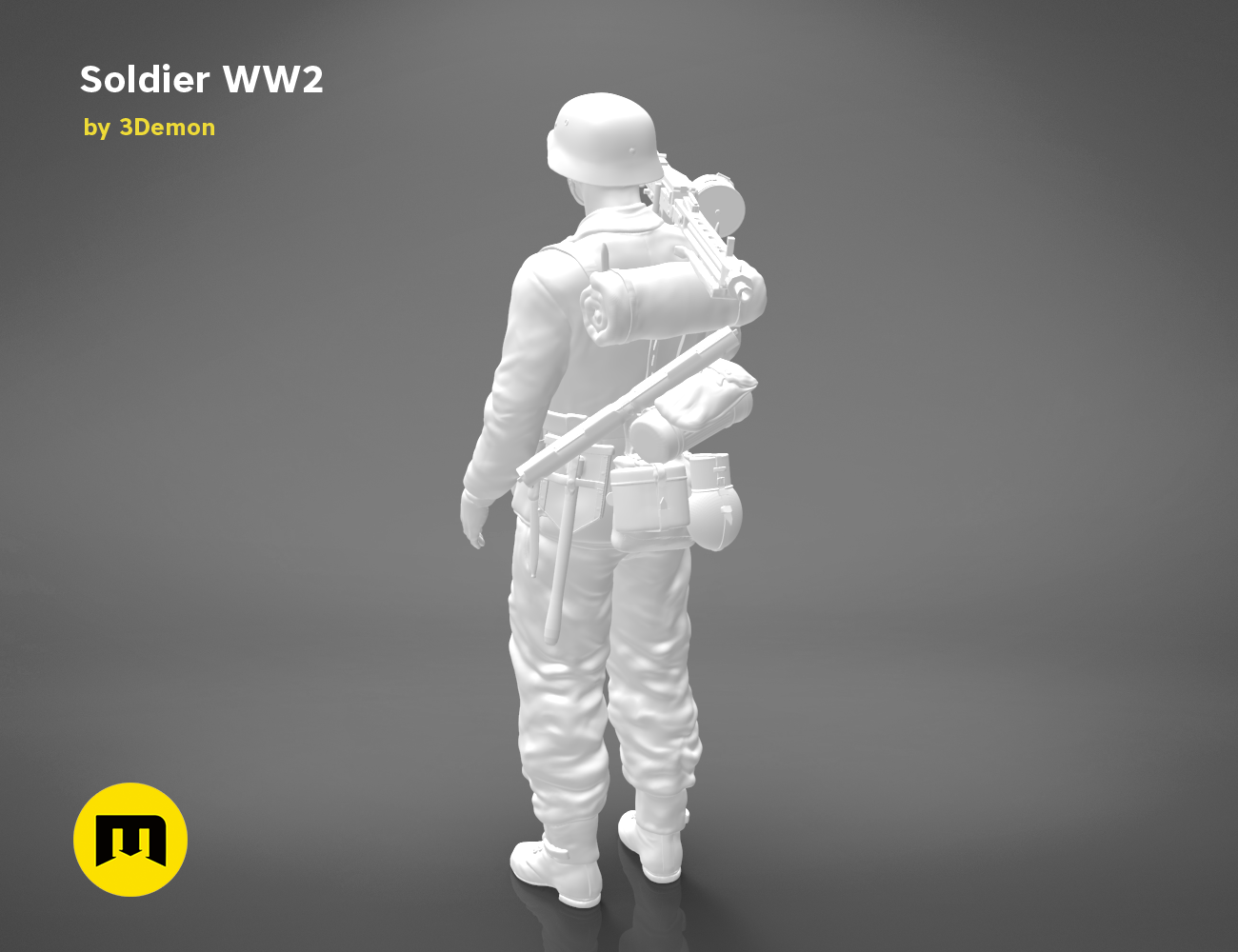 STL file Soldier of World War 2 – FIGURE 3D MODEL 🫡・3D printing design ...