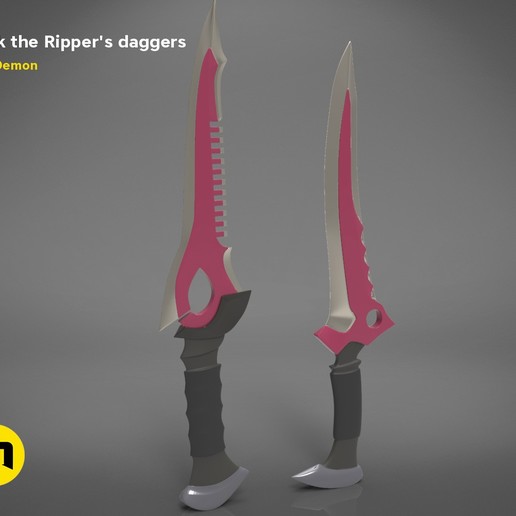 Download 3D printer designs JACK THE RIPPER DAGGERS ・ Cults