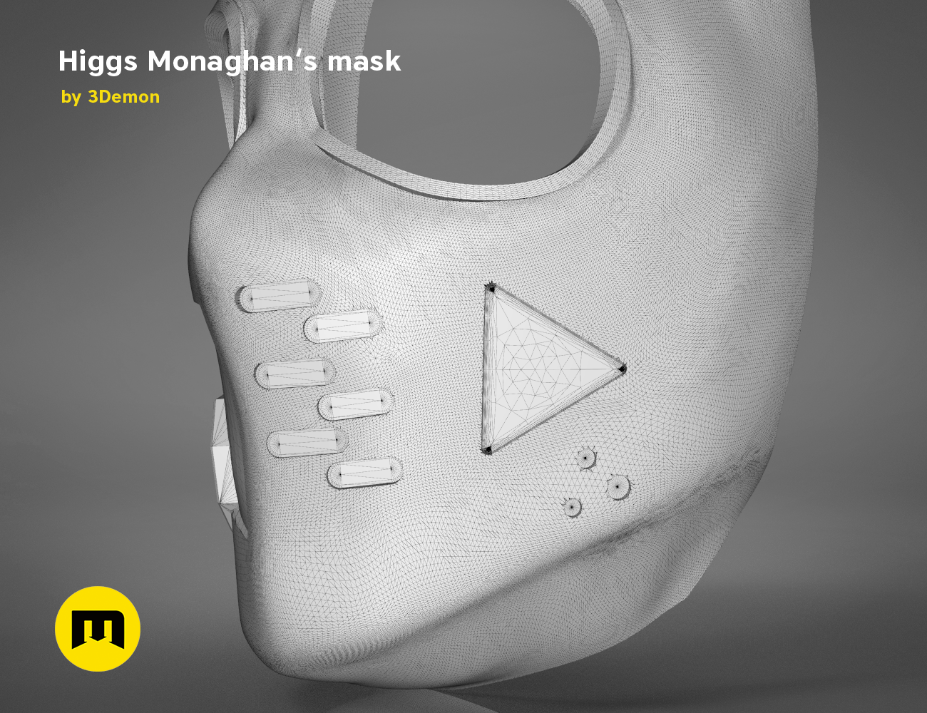 Download STL file Higgs Monaghan Mask - Death Stranding • 3D printing ...