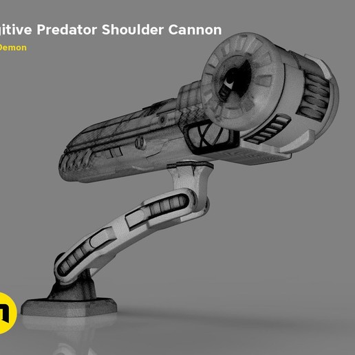 Download OBJ file Predator Plasma Cannon • 3D printable design ・ Cults