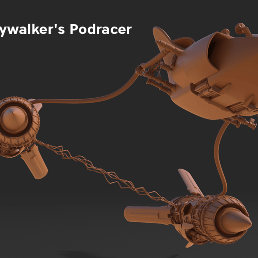 Download 3D printer designs Anakin Skywalker's Podracer ・ Cults